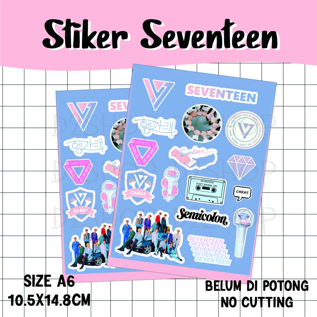 Seventeen Carat 17. Sticker Sticker | Shopee Malaysia