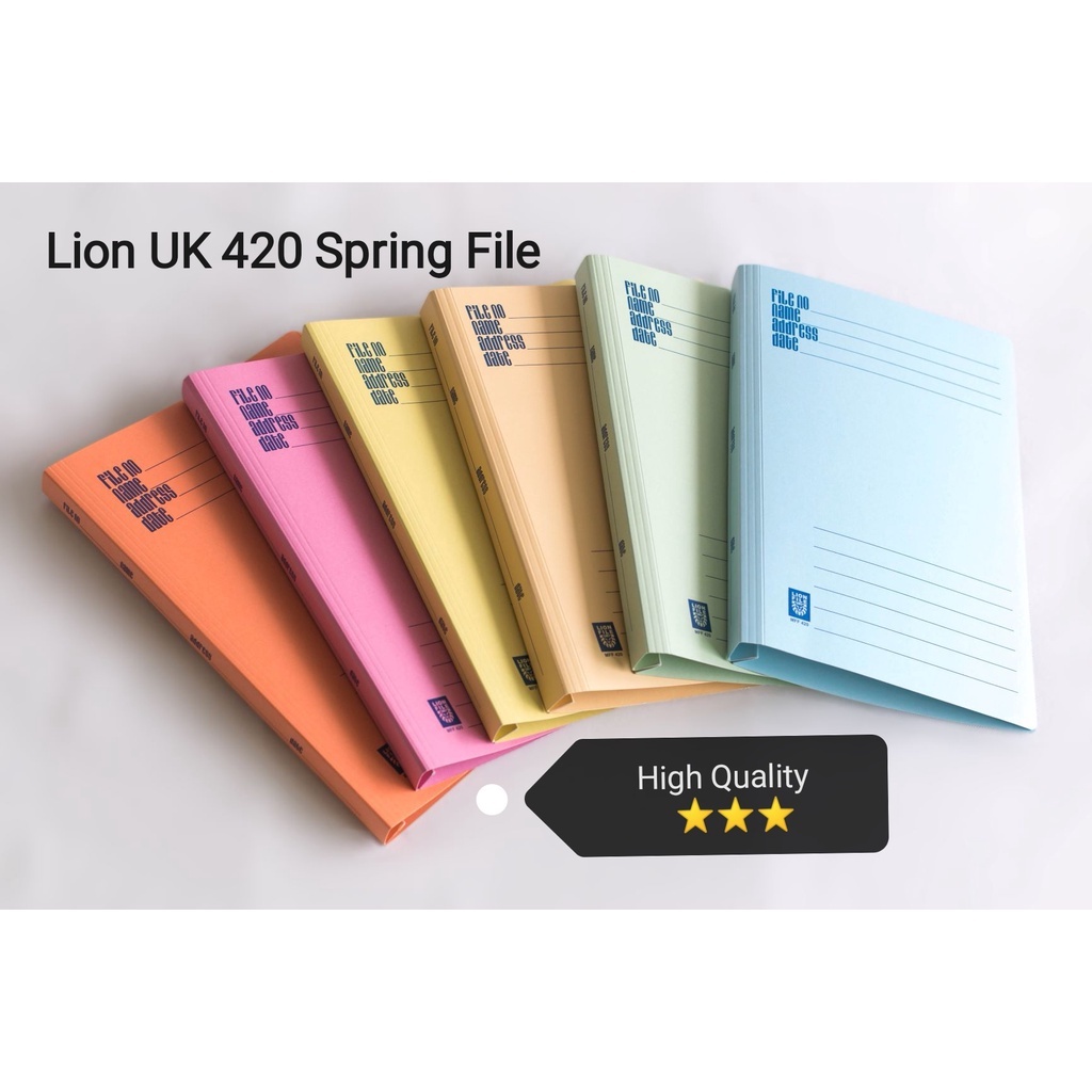Lion File 420 Spring File (420gsm) | Shopee Malaysia