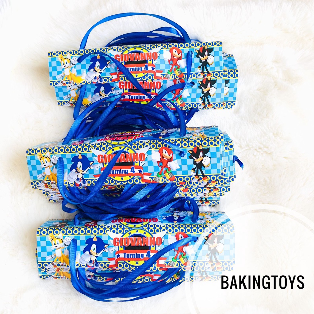 Sonic Plastic Snack Labels / Goodie Bag Labels / Souvenirs / Birthday ...