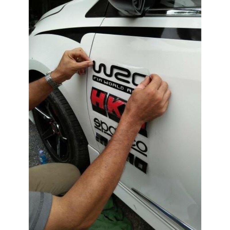 Hks MOMO WRC Racing Car Sticker | A set Of Advertising Stickers Size ...