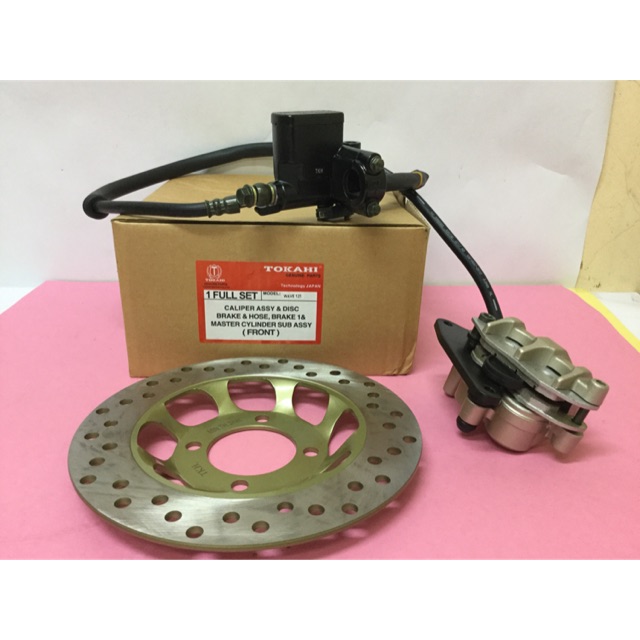 HONDA WAVE 125 CALIPER ASSY DISC BRAKE FULL SET FRONT (TOKAHI) | Shopee ...