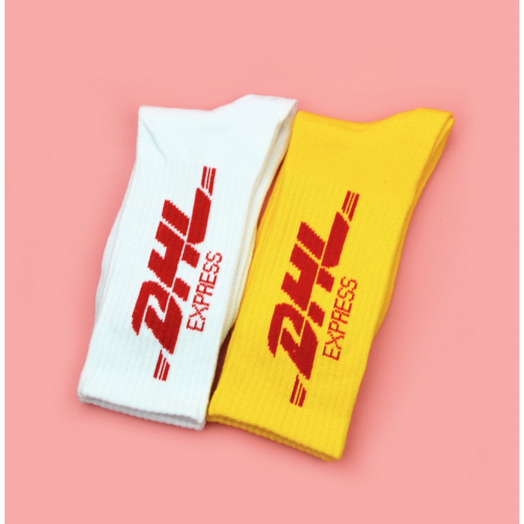 DHL Express Iconic High Cut Korean Socks | Shopee Malaysia