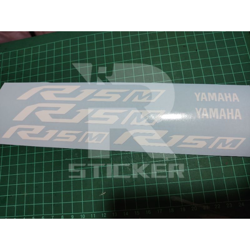 Sticker r15 v3 r15m logo sticket set cutting sticker motorcycle yamaha ...