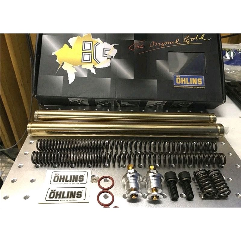 OHLINS Y15ZR RS150 FORK SET WITH GOLD TUBE FORK SPRING FORK REPAIR KIT ...