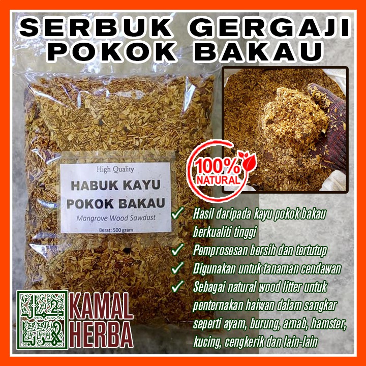 Serbuk Kayu Pokok Bakau / Mangrove Wood Sawdust 100% Natural Organic ...