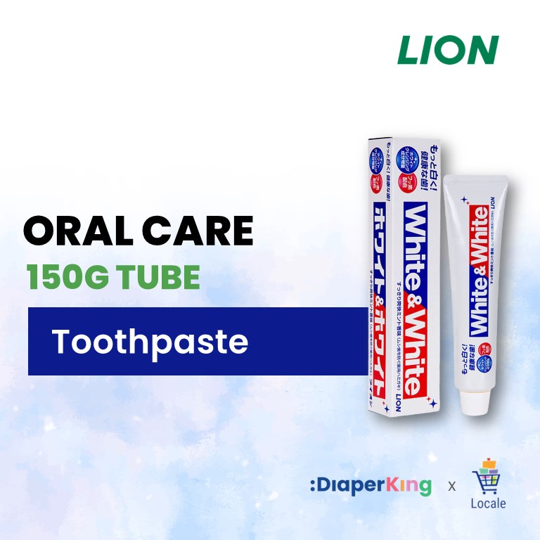 Lion Japan White & White Toothpaste 150g (Fresh Mint) | Shopee Malaysia