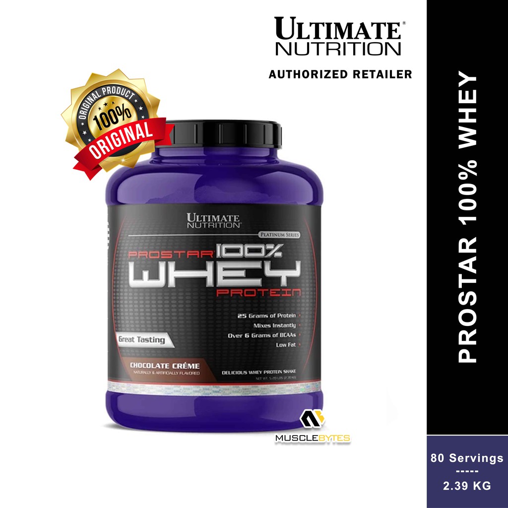 Ultimate Nutrition - PROSTAR 100% Whey Protein [2.39KG / 0.907KG] | Shopee Malaysia