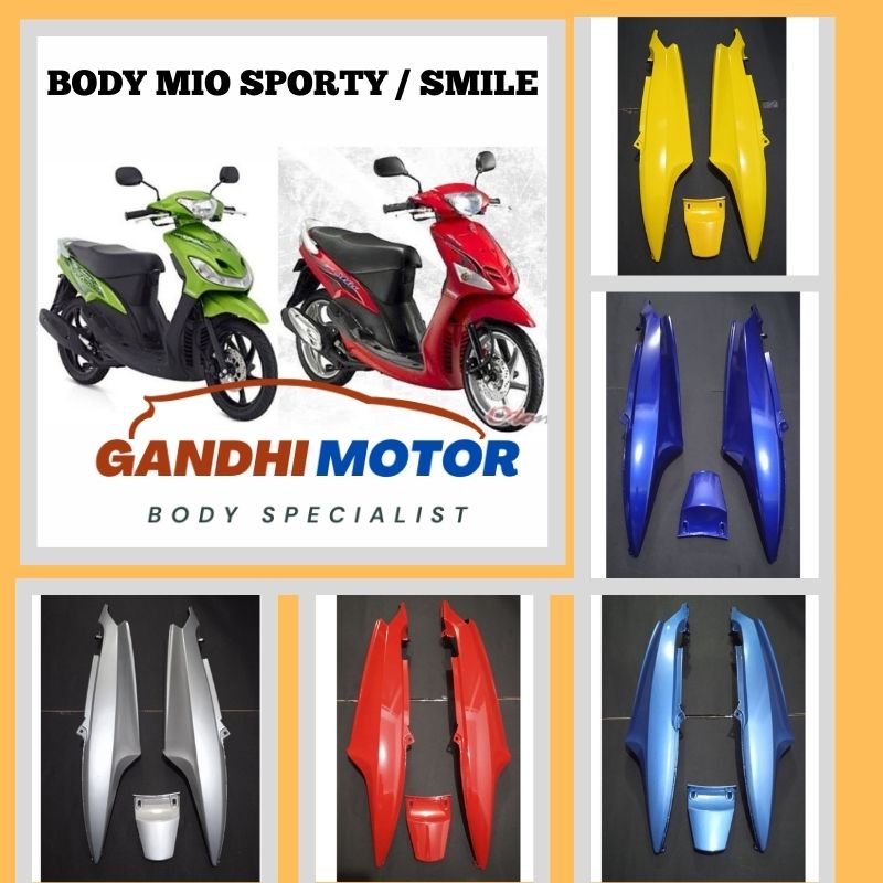 HIJAU MERAH HITAM PUTIH Side / rear Body of Yamaha mio sporty mio smile ...