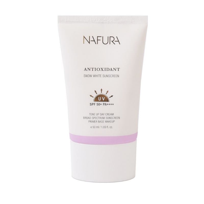 NAFURA ANTIOXIDANT SNOW WHITE SUNSCREEN SPF 50+ PA ++++ (50ml) | Shopee ...