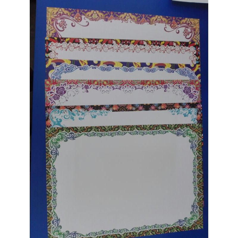 🌻Ready Stock🌻10 pcs Batik A4 Fancy Card / Folio Card | Shopee Malaysia