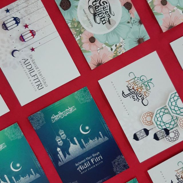 Kad Raya Lipat / Poskad Raya 2020 (4 in 1) borong | Ennilla Studio ...