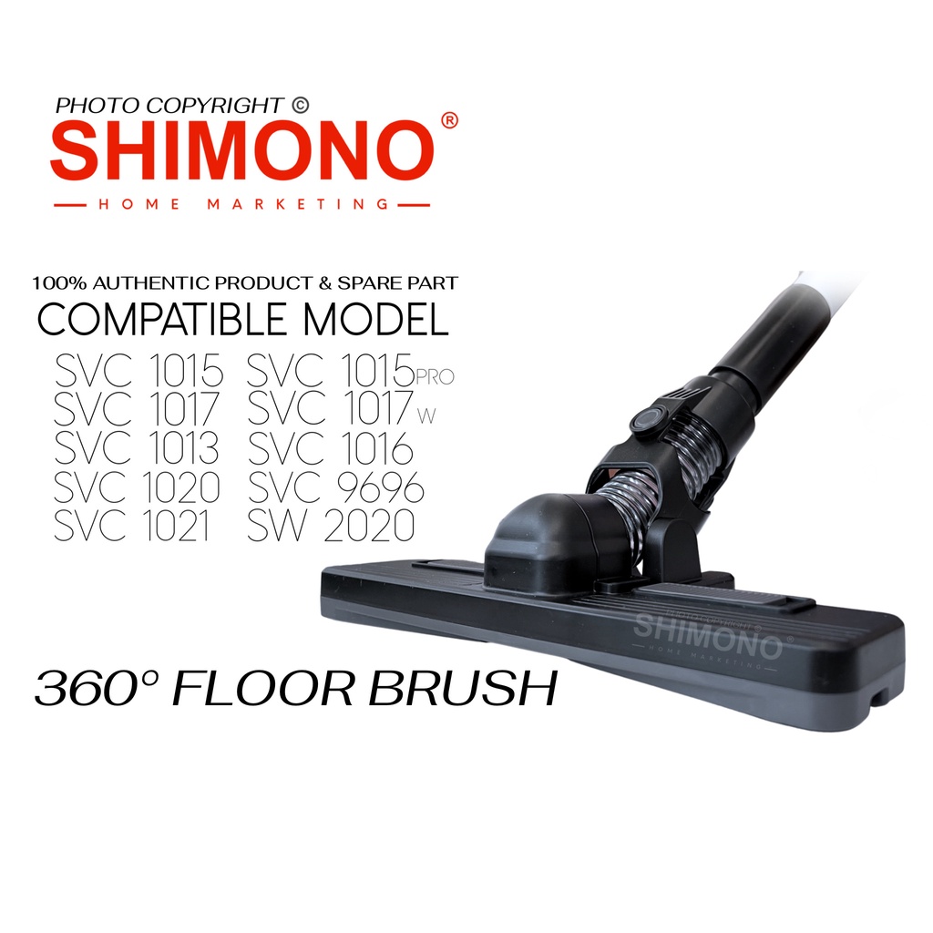 SHIMONO VACUUM CLEANER SPARE PART ( 360 ROTATE ROUND FLOOR BRUSH ) FOR 1015PRO/1015Lite/1017 ...
