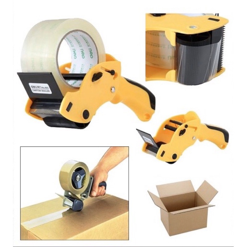 Deli Carton Sealer Tape Dispenser Packing Tool For Carton Parcel Boxes ...