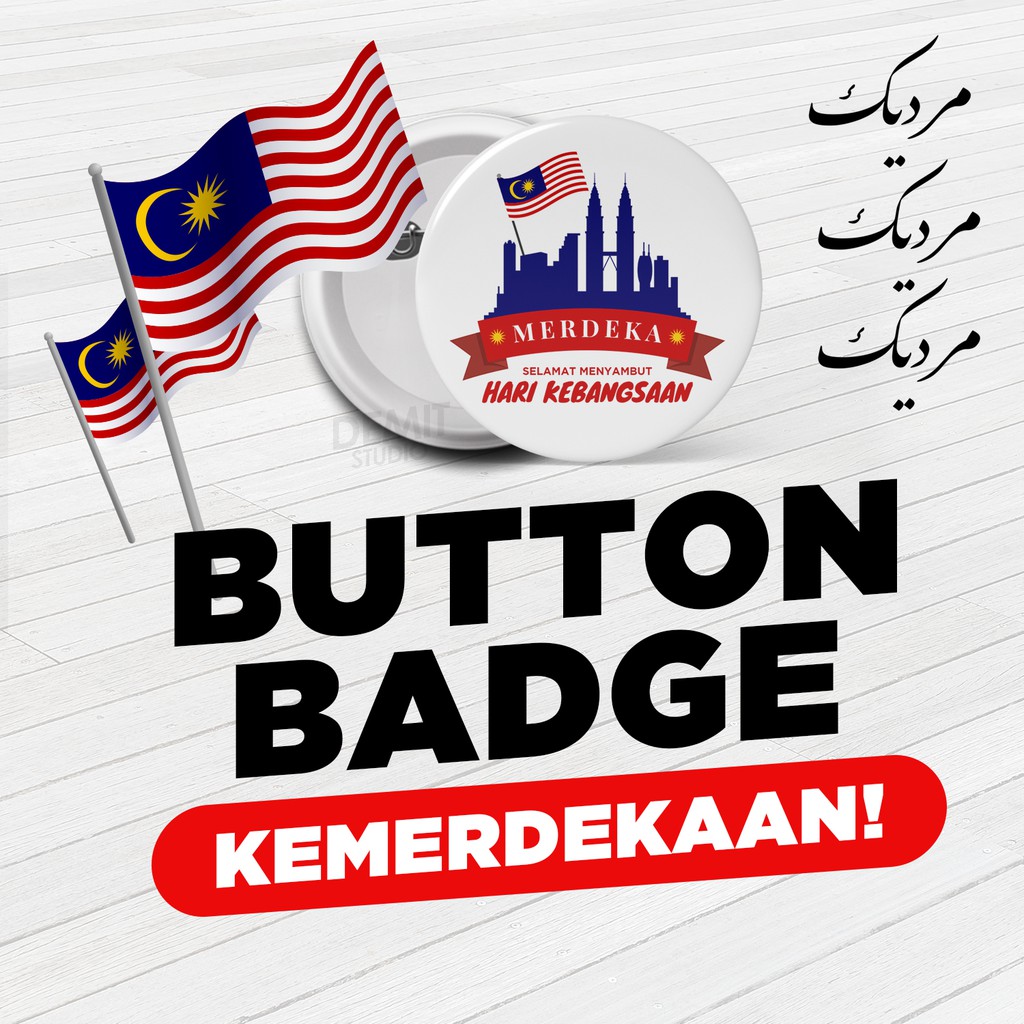 BUTTON BADGE MERDEKA MALAYSIA | Shopee Malaysia