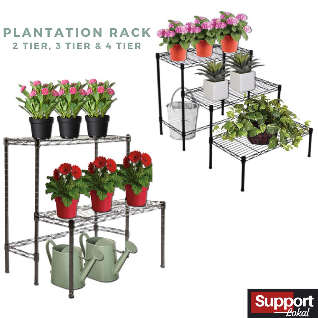 Plantation Rack 2/3/4 Tier Rak Bunga Deko Rumah | Shopee Malaysia