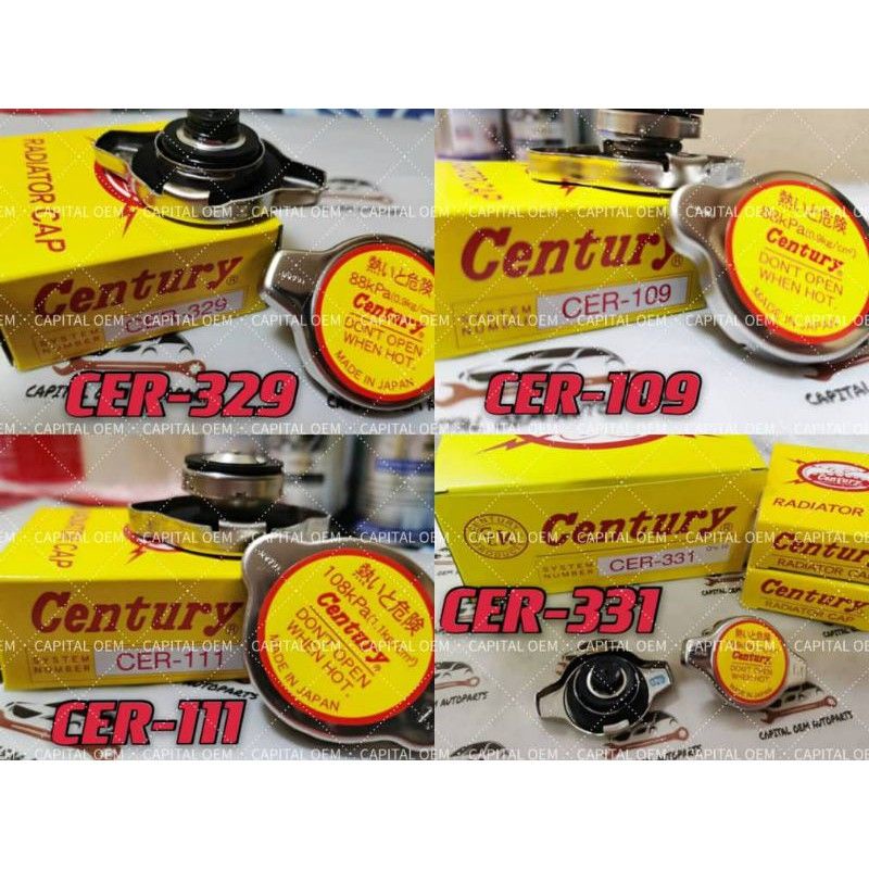 R124 / R125 / R126 / R148 CENTURY Radiator Cap -Japan Made Radiator Cap ...