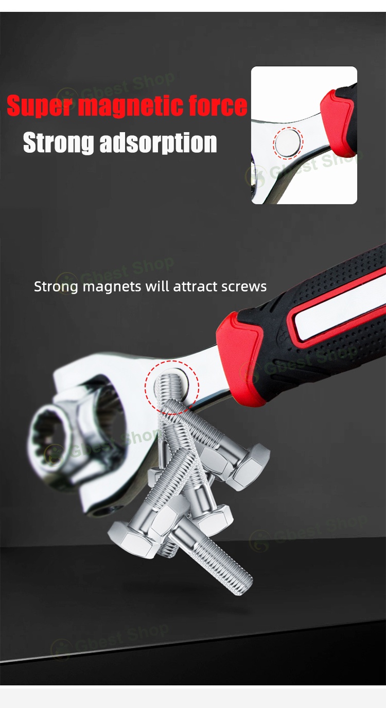 52In1 Multi Torque Wrench Double-Headed 360-Degree Rotating Adjustable ...