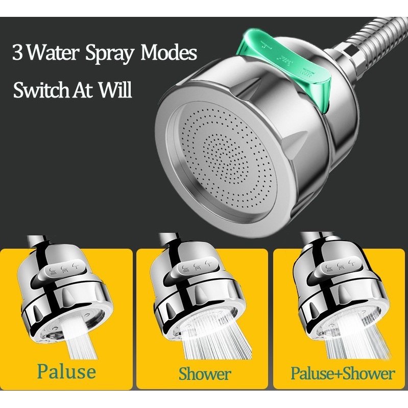 Kitchen Sink Aerator Faucet Aerator, 360°Rotatable Kitchen Faucet ...