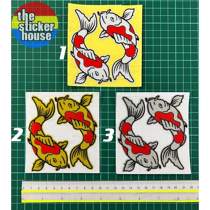 IKAN KOI DESIGNS (WHITE REFLECTIVE / WHITE SPARKLING / GOLD SPARKLING ...