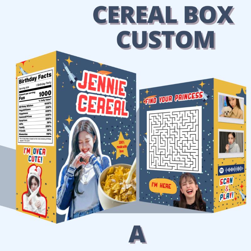 Cereal box custom by request | Shopee Malaysia