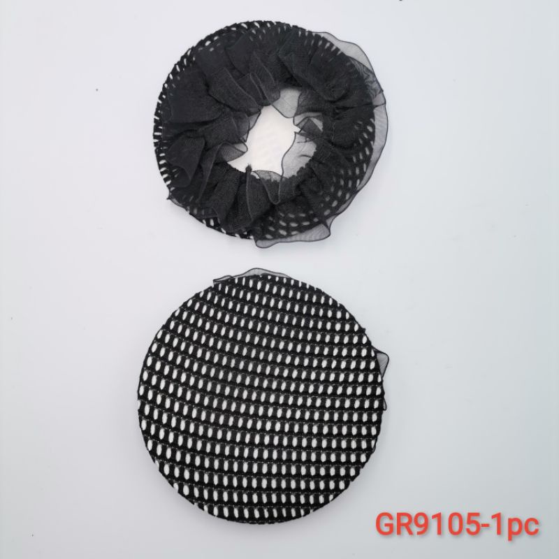 Hair Net Bun Elastic Cover Black Ballet Dance Hairties Getah Pengikat ...