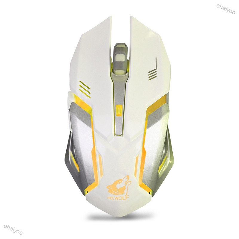 LED Wireless Optical Gaming Mouse Rechargeable X7 High Resolution Mouse ...