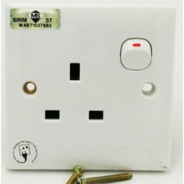 SINGLE SWITCH SOCKET 13A WITH SIRIM | Shopee Malaysia