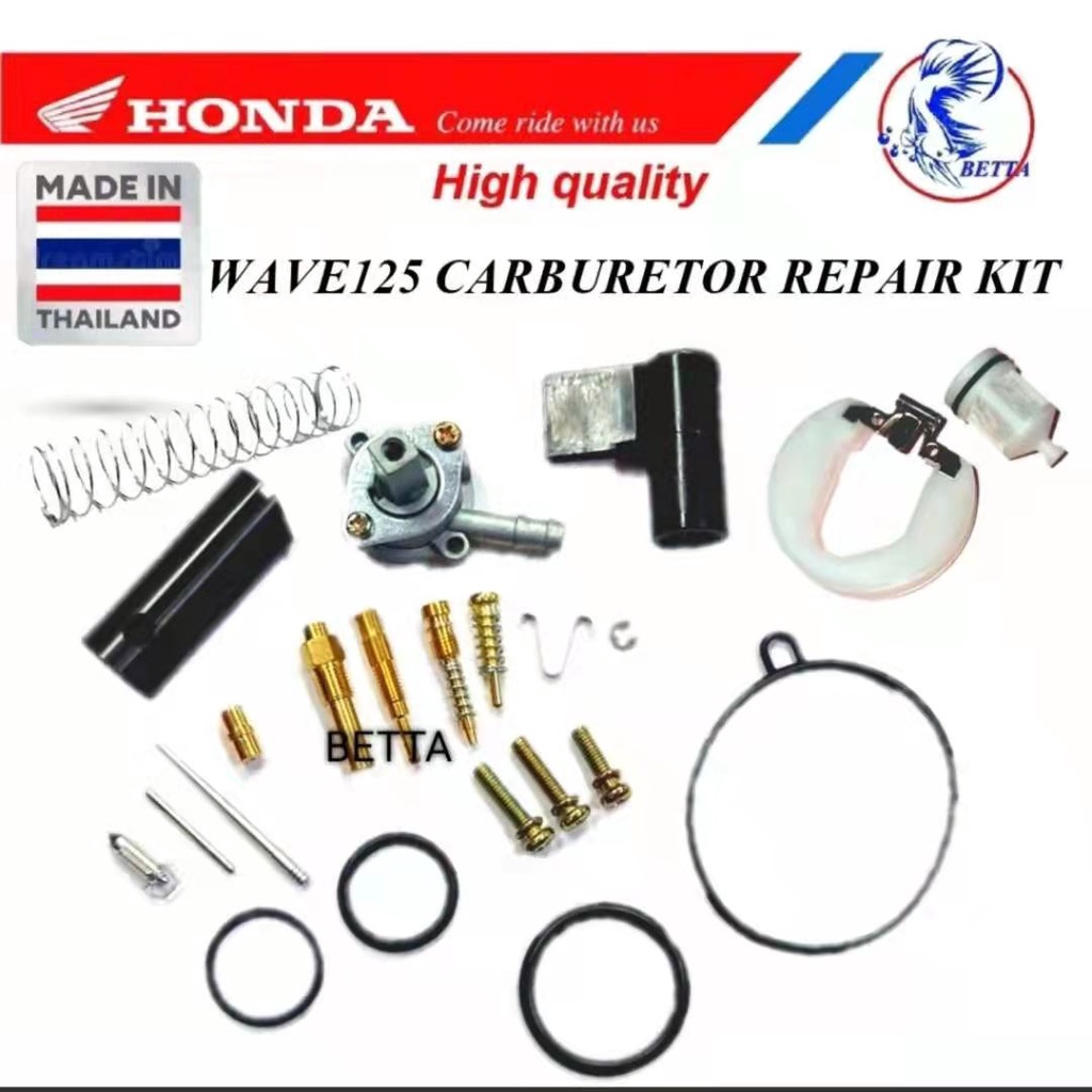 HONDA WAVE WAVE125 WAVE125S WAVE125X CARBURETOR REPAIR KIT COMP SET ...