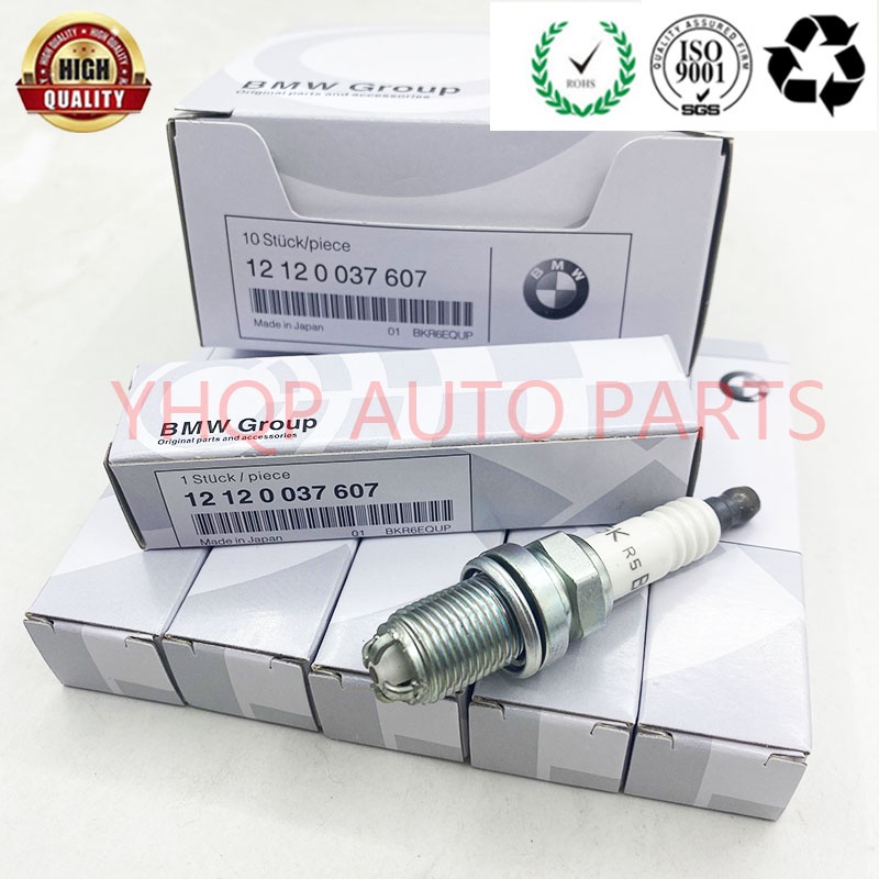 4pcs 6pcs Original Iridium Spark Plug 12120037607 For BMW E34 E36 E38 E39 E46 M62 E65 M54 Z3 ...