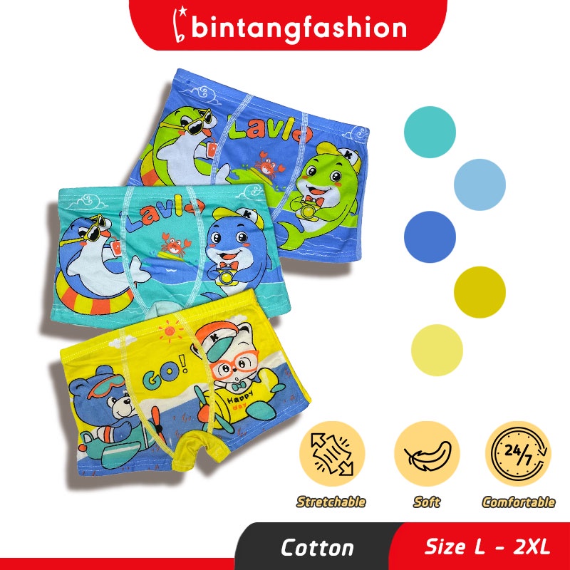 Bintang Fashion Seluar Dalam Budak Lelaki 3 Helai | Spender Budah ...