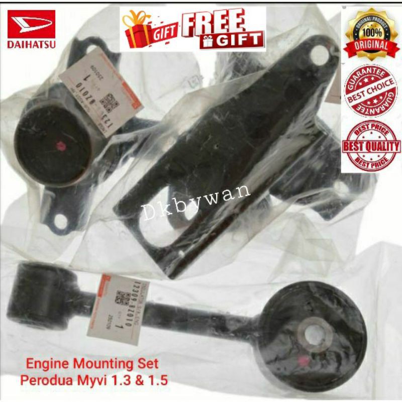 DAIHATSU ENGINE MOUNTING SET PERODUA MYVI 1.0 & 1.3 & Myvi Lagi Best 1. ...