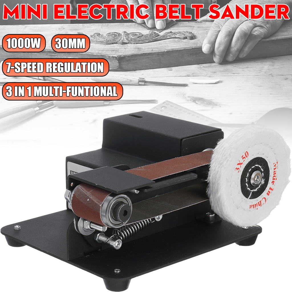 5000-10000RPM Multifunctional Grinder Mini Electric Belt Sander DIY ...