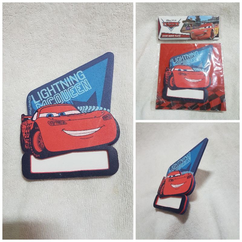Authentic Disney Cars Lightning McQueen Door Name Plate | Shopee Malaysia