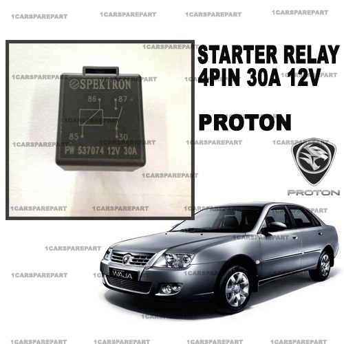 ORIGINAL PROTON GENIUNE STARTER RELAY 4PIN 30A 12V PW537074 | Shopee ...