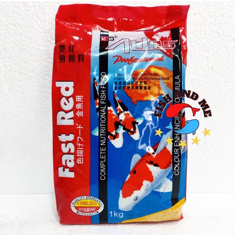 ATLAS FAST RED FISH FOOD (1kg) | Shopee Malaysia