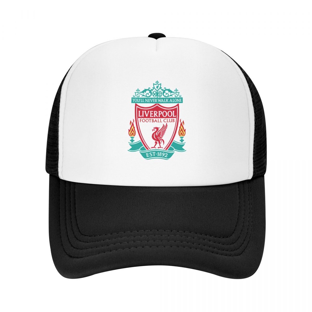 Liverpool_F.C.-Logo.wine_ Adult Grid Net Hat Trucker Men's Women's Flat ...