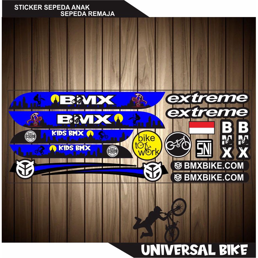 Children's BIKE STRIPING STICKER BMX BIKE / CHILDREN'S BIKE VARIATIONS ...