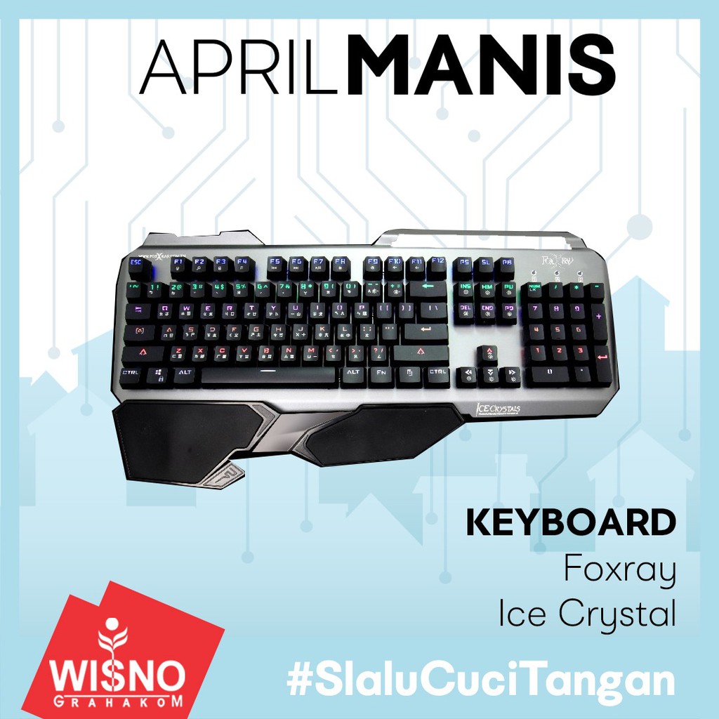 Foxxray Ice Crystal Gaming Keyboard | Shopee Malaysia