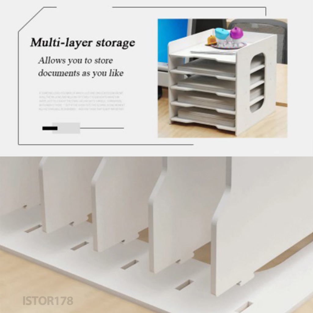 7-Tier A4 Paper Tray | Desktop Document Organizer | Office Storage Rack ...