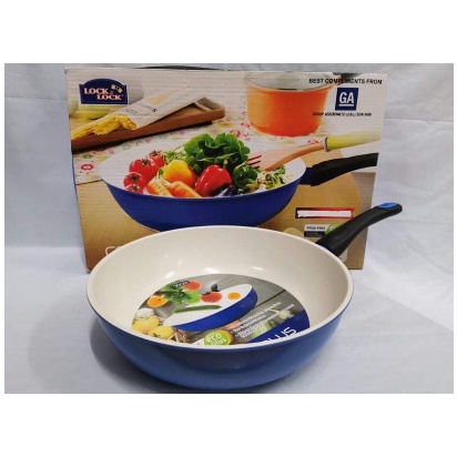 Lock & Lock Cook Plus 30CM Nonstick Wok ( Ready Stock ) | Shopee Malaysia
