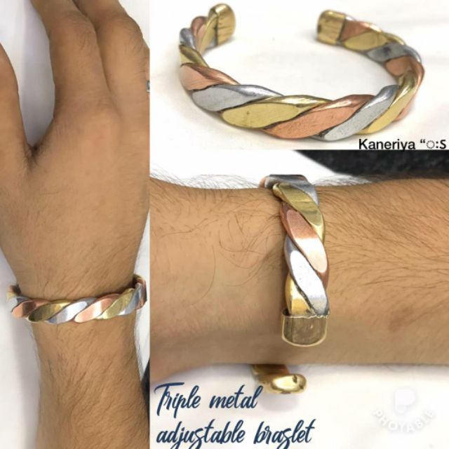 💖Triple Metal Adjustable Bracelet💖 | Shopee Malaysia