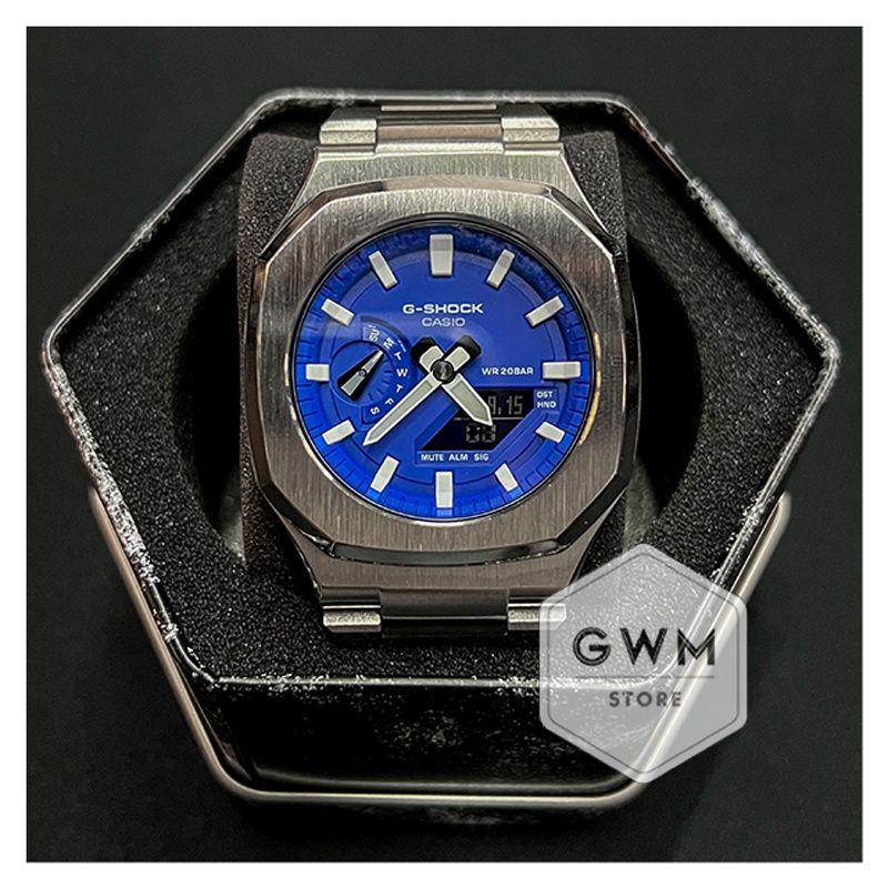 Casio G-Shock "Full Metal CasiNaut Custom" Analog Digital GA-2100HC-2A ...