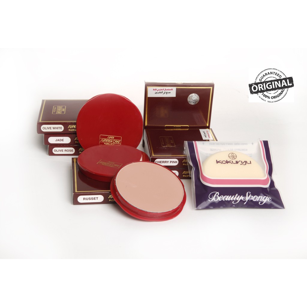 Kokuryu Super Summer Cake - Bedak Arab 50g. Halal + Sponge. Beli Yang ...