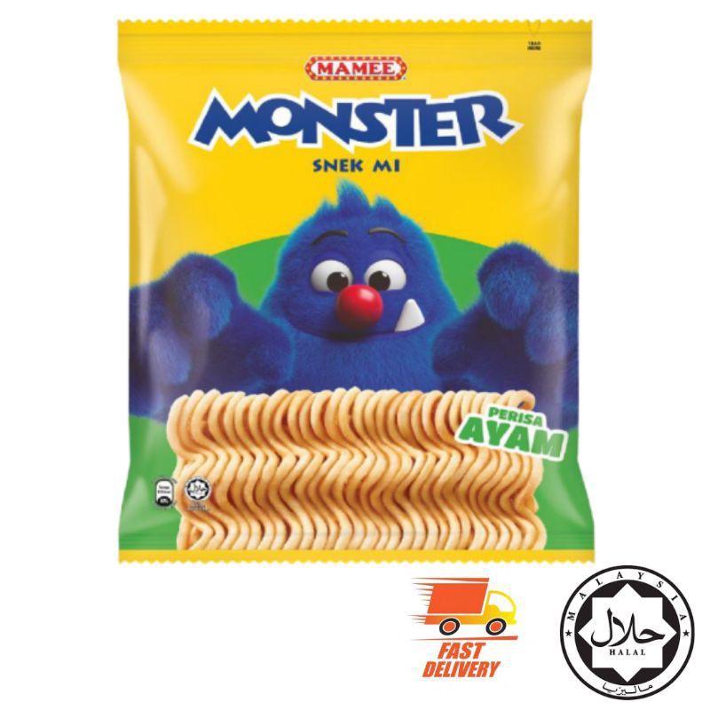 [READY STOCK] MAMEE MONSTER Snek Mi Flavor Ayam 25g X 40pcs (jajan ...