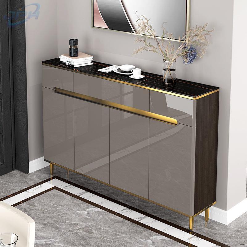 Light luxury dining side cabinet living room wall storage simple tea ...