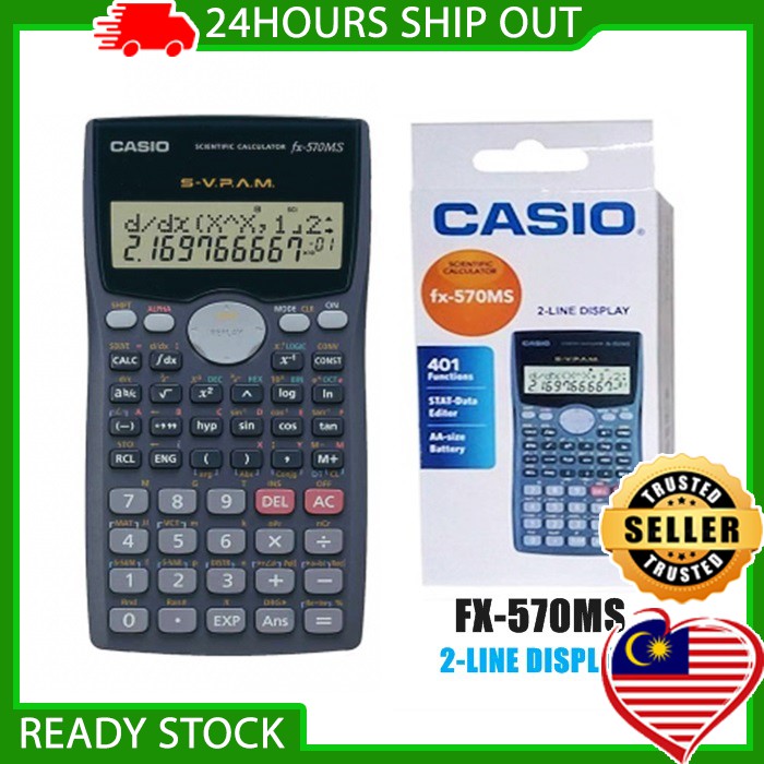 Casio Scientific Calculator FX-570MS Model with 401 Functions(OEM ...