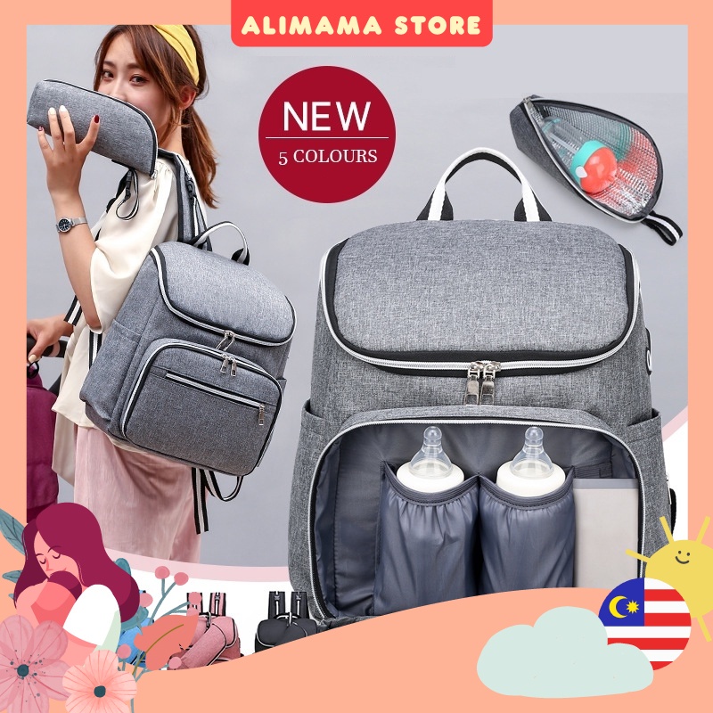 Mommy Baby Large Capacity Bag Nursing Bag Baby Milk Bottle Bag ...