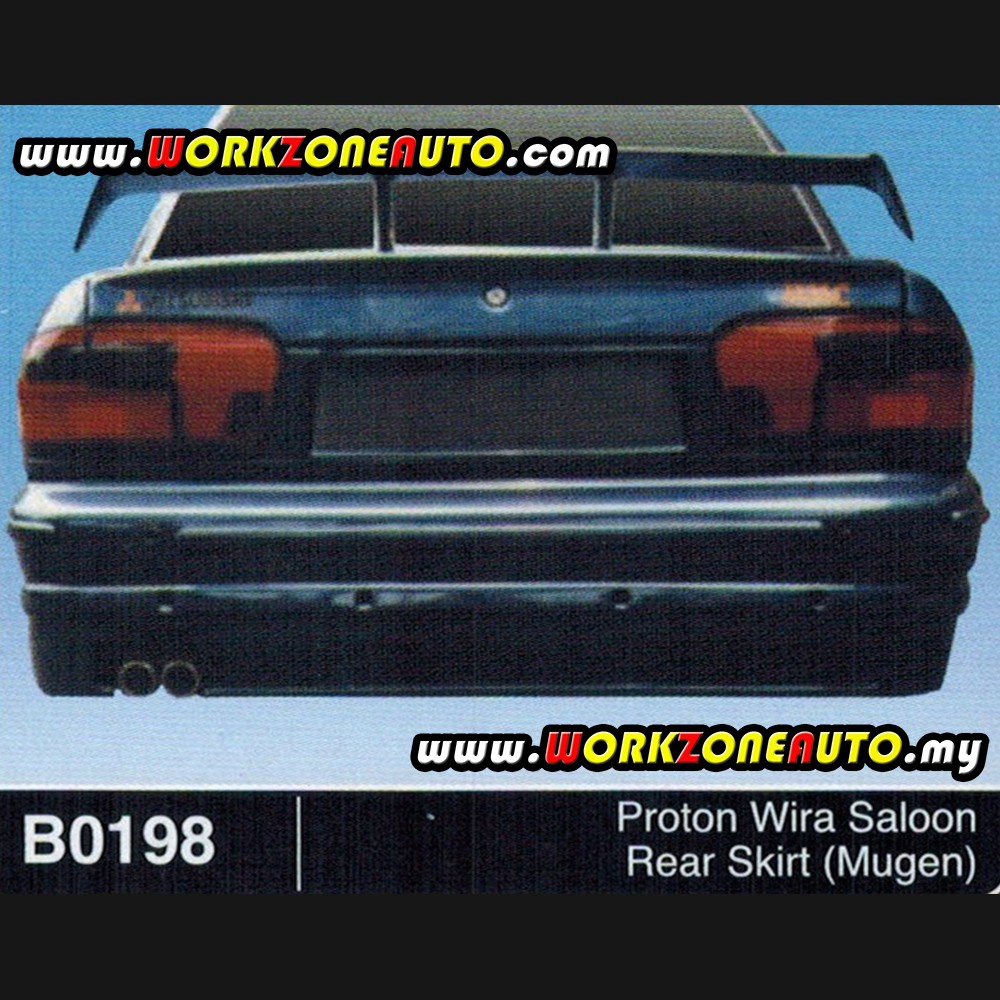 B0198 Proton Wira Saloon Fiber Rear Skirt (Mugen) | Shopee Malaysia