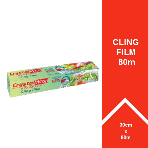Crystal Wrap FOOD WRAP FILM CLING FILM CATERING FILM WITH SLIDE CUTTER ...