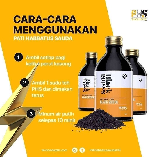 Pati Habbatussauda (PHS) 100% Natural Premium - Black Seed Oil | Shopee ...